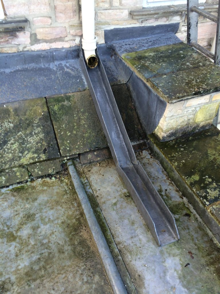 Purpose made Lead Chute | Pickles Roofing